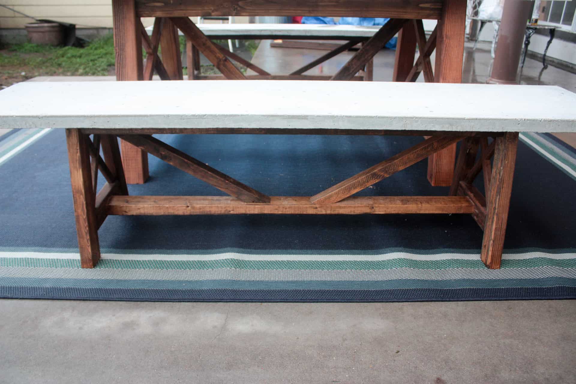 DIY Concrete Outdoor Bench – The Inspired Workshop