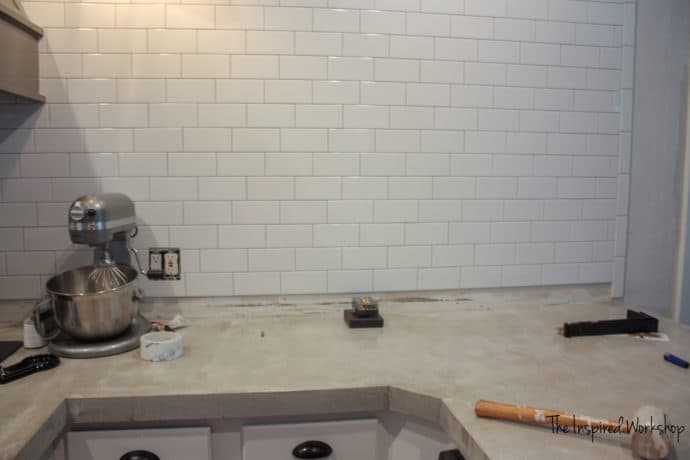 How to Tile a Kitchen Wall – The Inspired Workshop