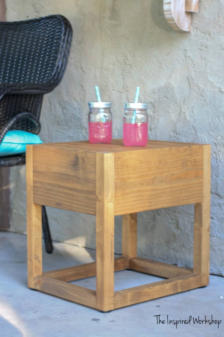 DIY Modern Outdoor Side Table – The Inspired Workshop