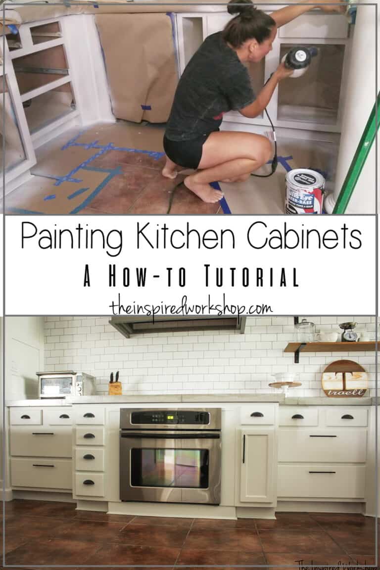 How to Paint Kitchen Cabinets – The Inspired Workshop