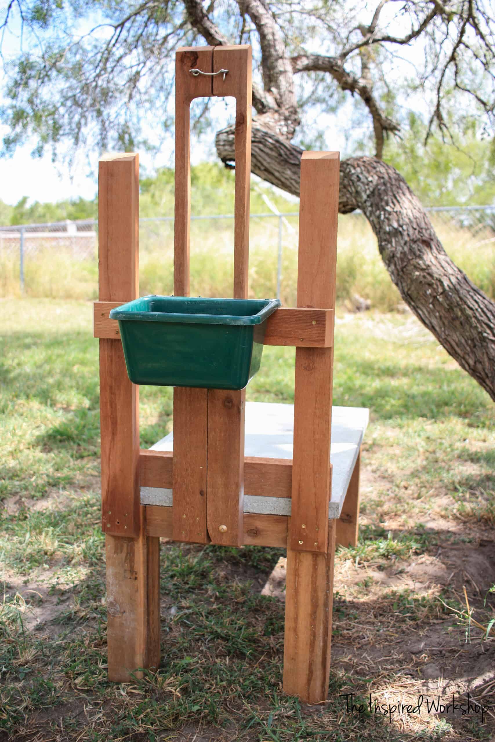 DIY Milk Stand for Goats – The Inspired Workshop