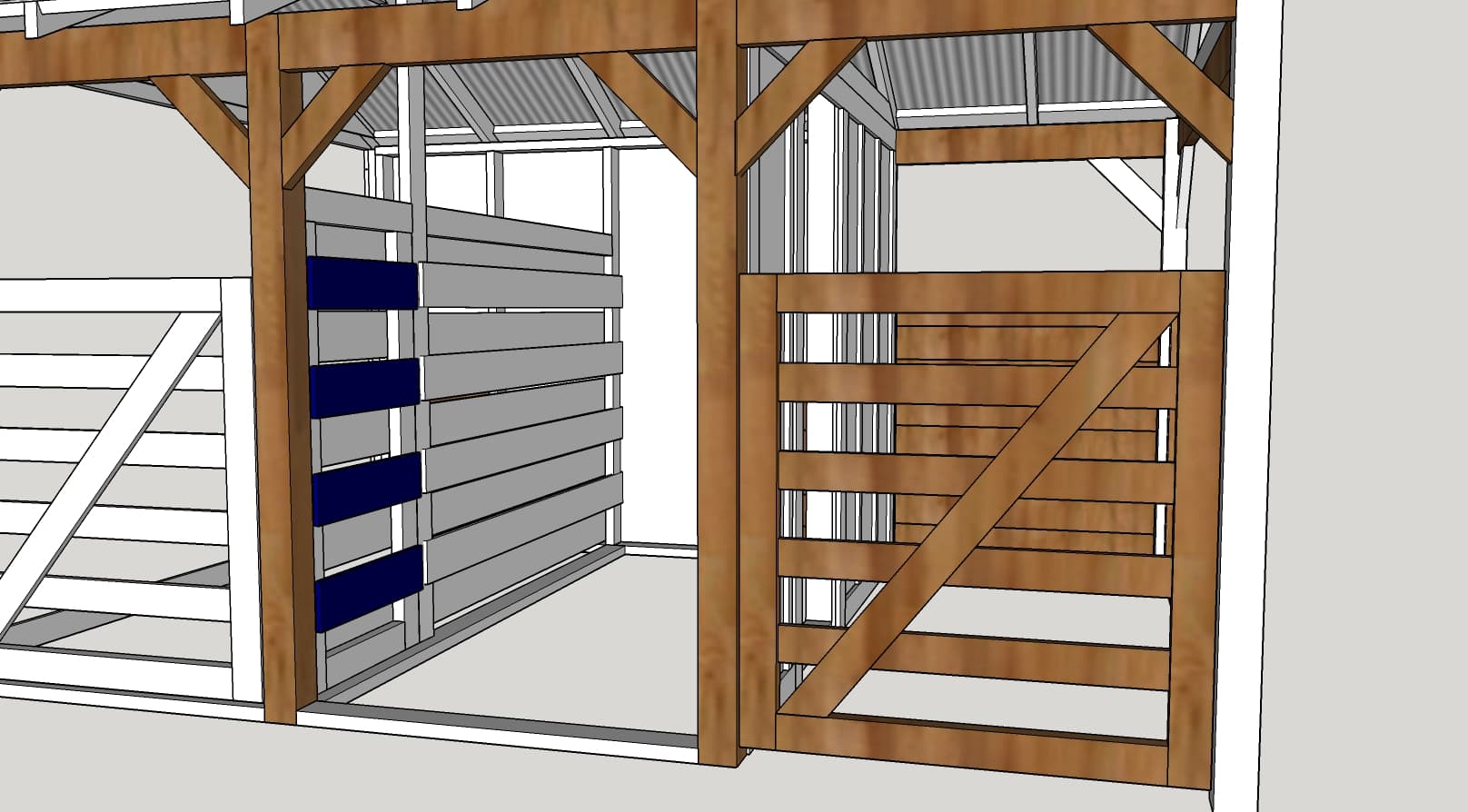 Stall Dividers for Goat Shed – The Inspired Workshop