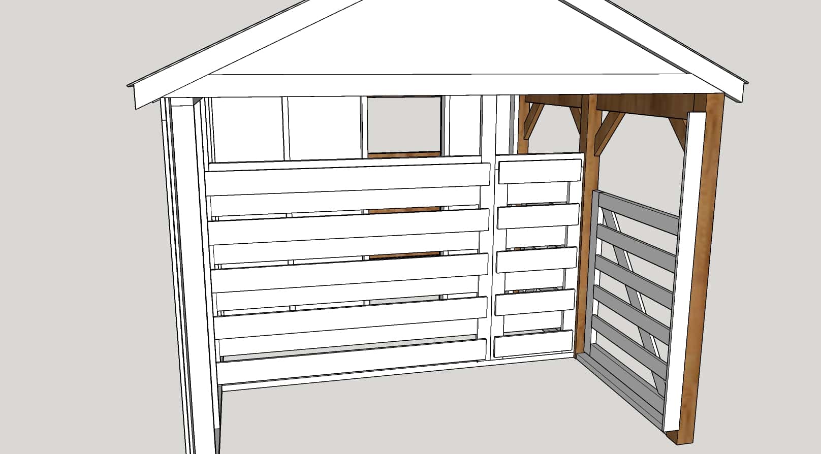 Stall Dividers for Goat Shed – The Inspired Workshop