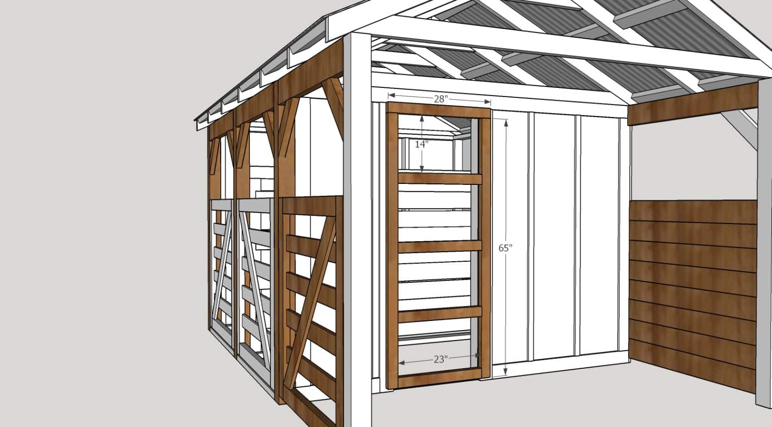 Doors for Goat Shed – The Inspired Workshop