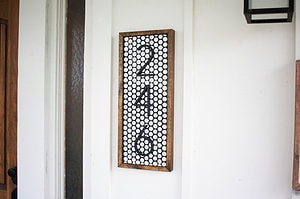 DIY House Number Sign – The Inspired Workshop