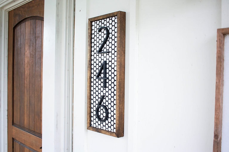 DIY House Number Sign – The Inspired Workshop