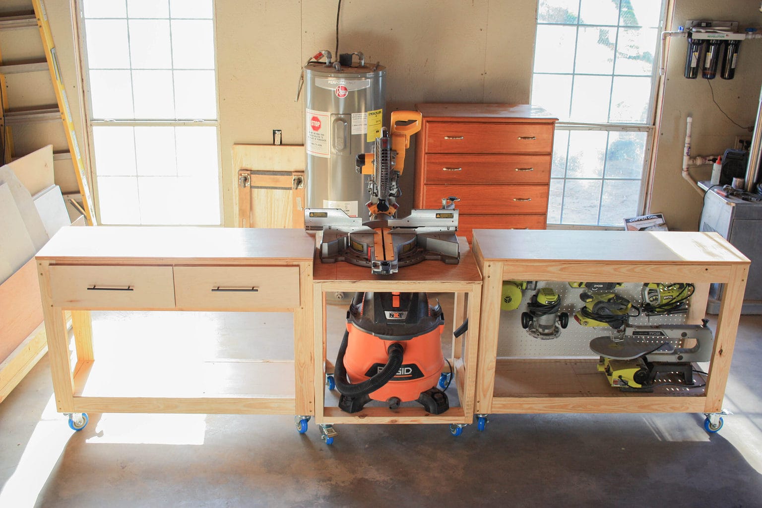 DIY Miter Saw Station – The Inspired Workshop