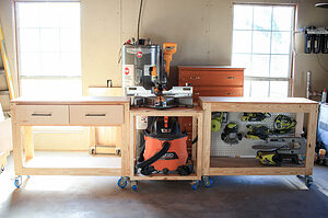 DIY Miter Saw Station – The Inspired Workshop